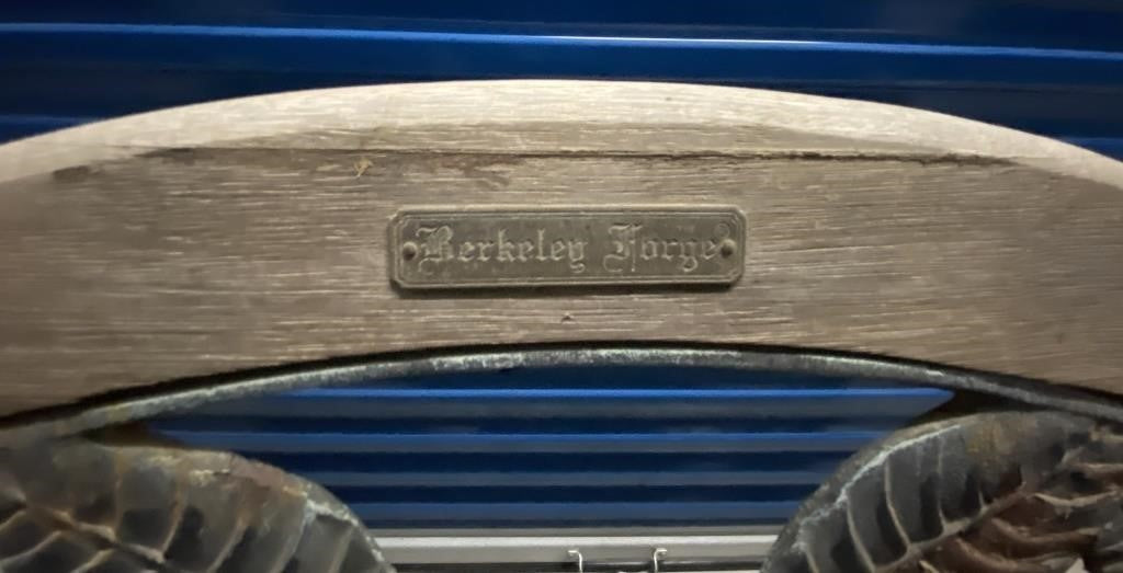 BERKELEY FORGE CAST IRON WOODEN SLAT OUTDOOR BENCH – The Oaks of ...